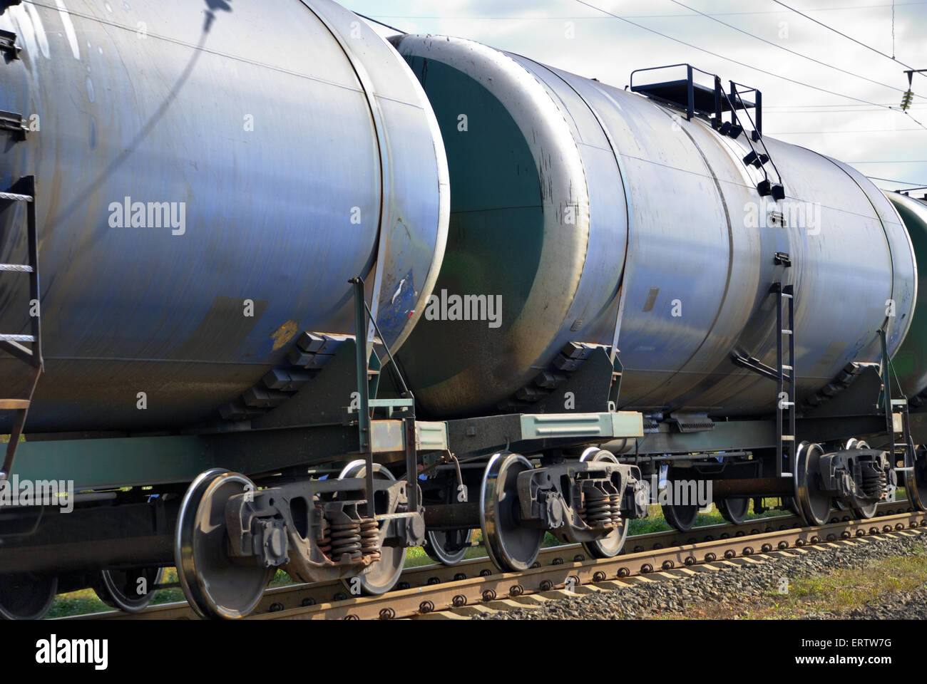 The train transports tanks with oil and fuel Stock Photo - Alamy