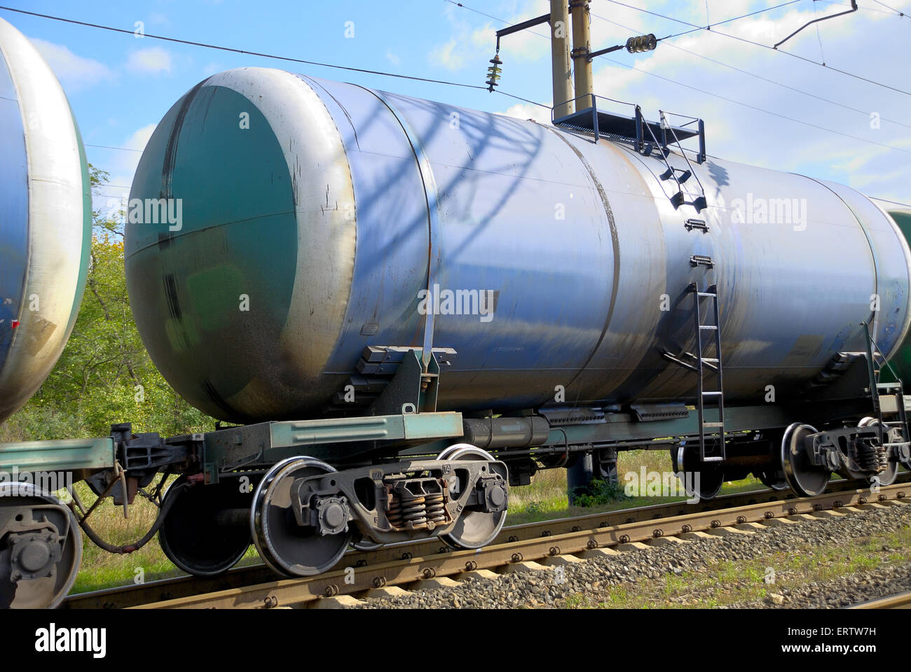 The train transports tanks with oil and fuel Stock Photo - Alamy