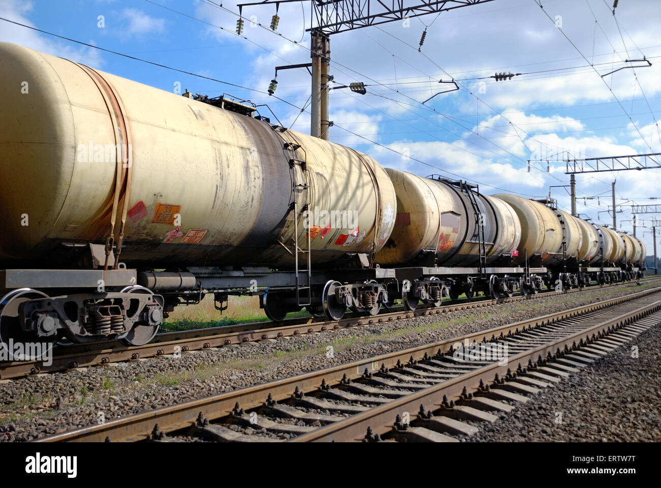 Goods train tanks hi-res stock photography and images - Alamy