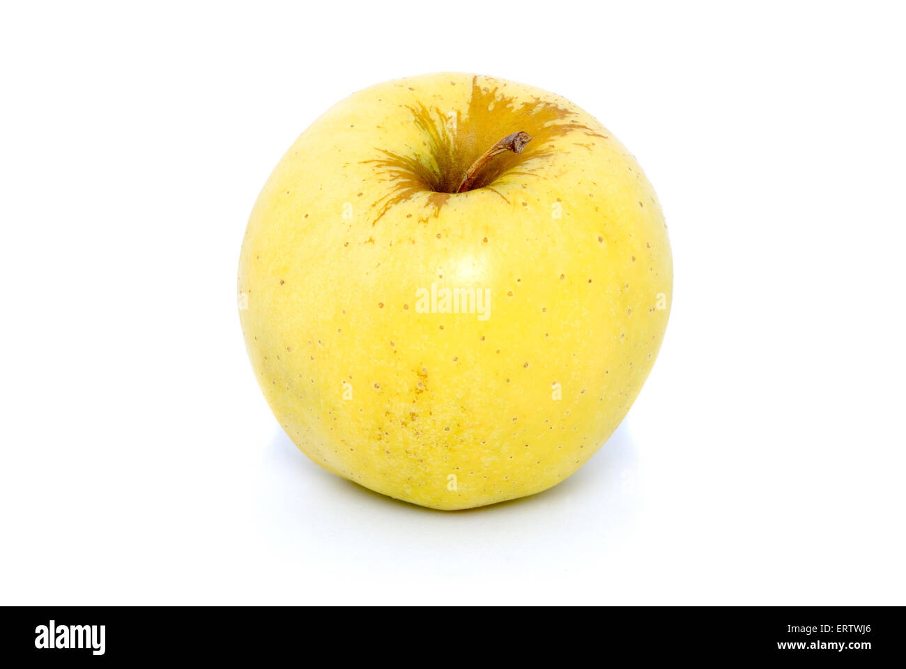 Yellow apple isolated on white backround Stock Photo - Alamy