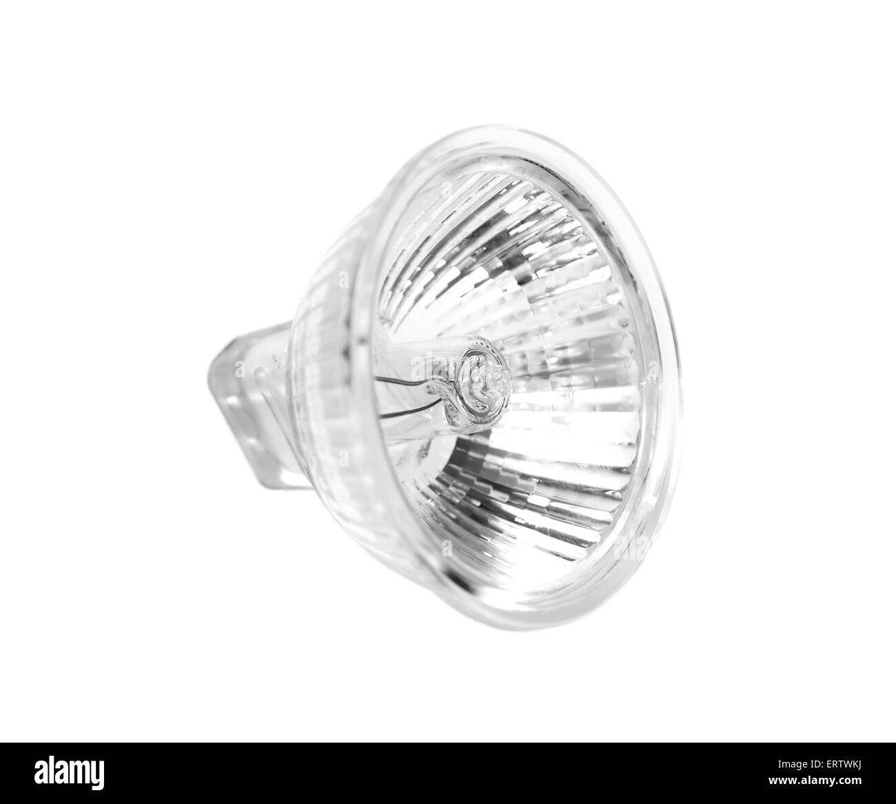 Halogen lamp projector isolated on white Stock Photo - Alamy