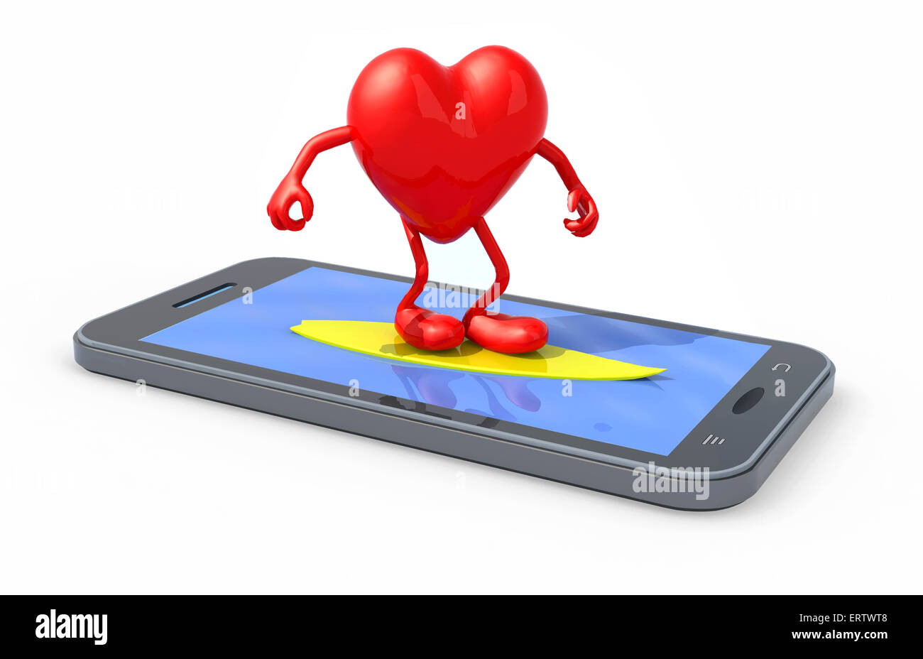 Hand surfing on social Cut Out Stock Images & Pictures - Alamy