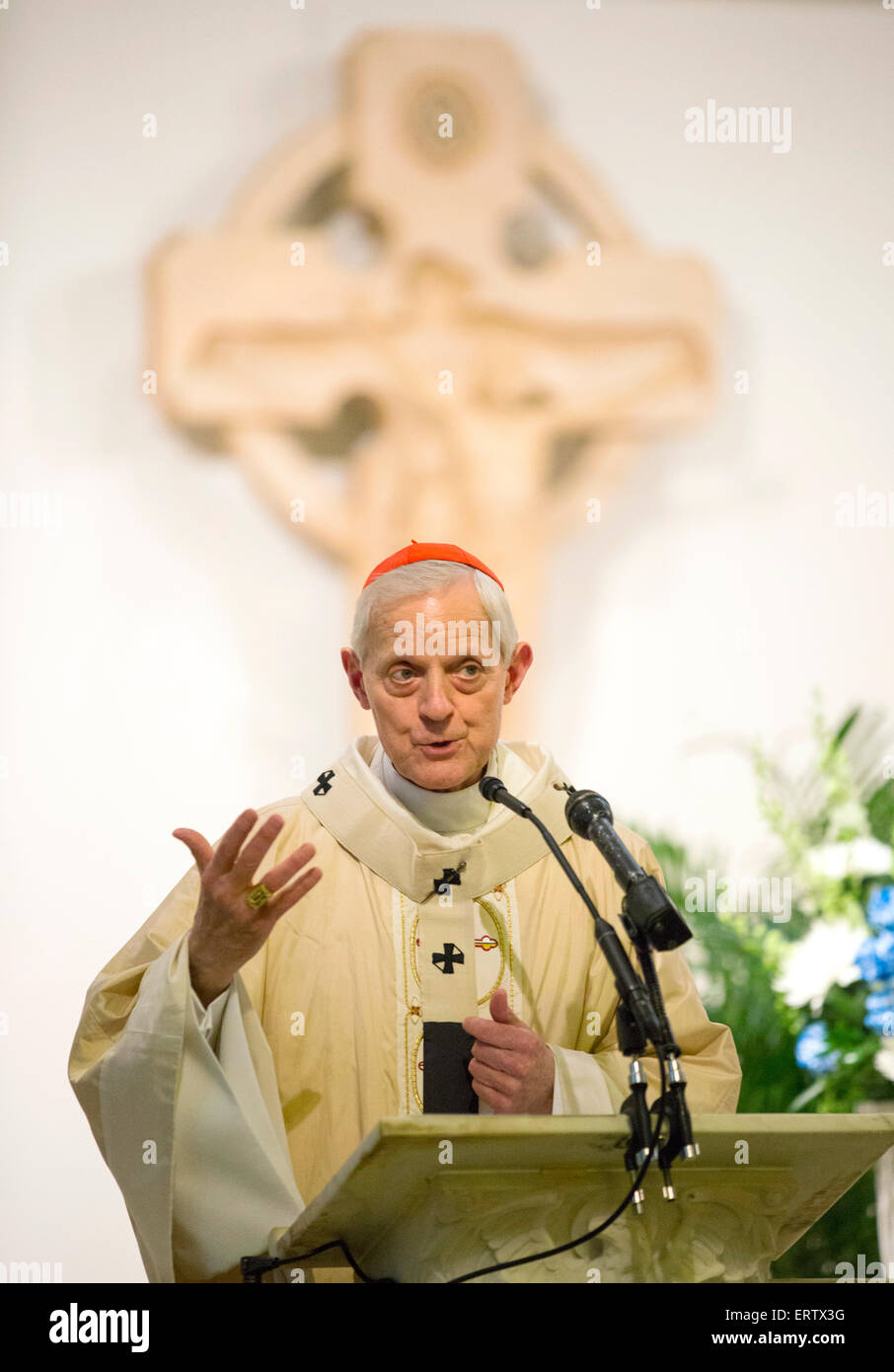The Archbishop of Washington Cardinal Donald Wuerl hold the annual Blue ...