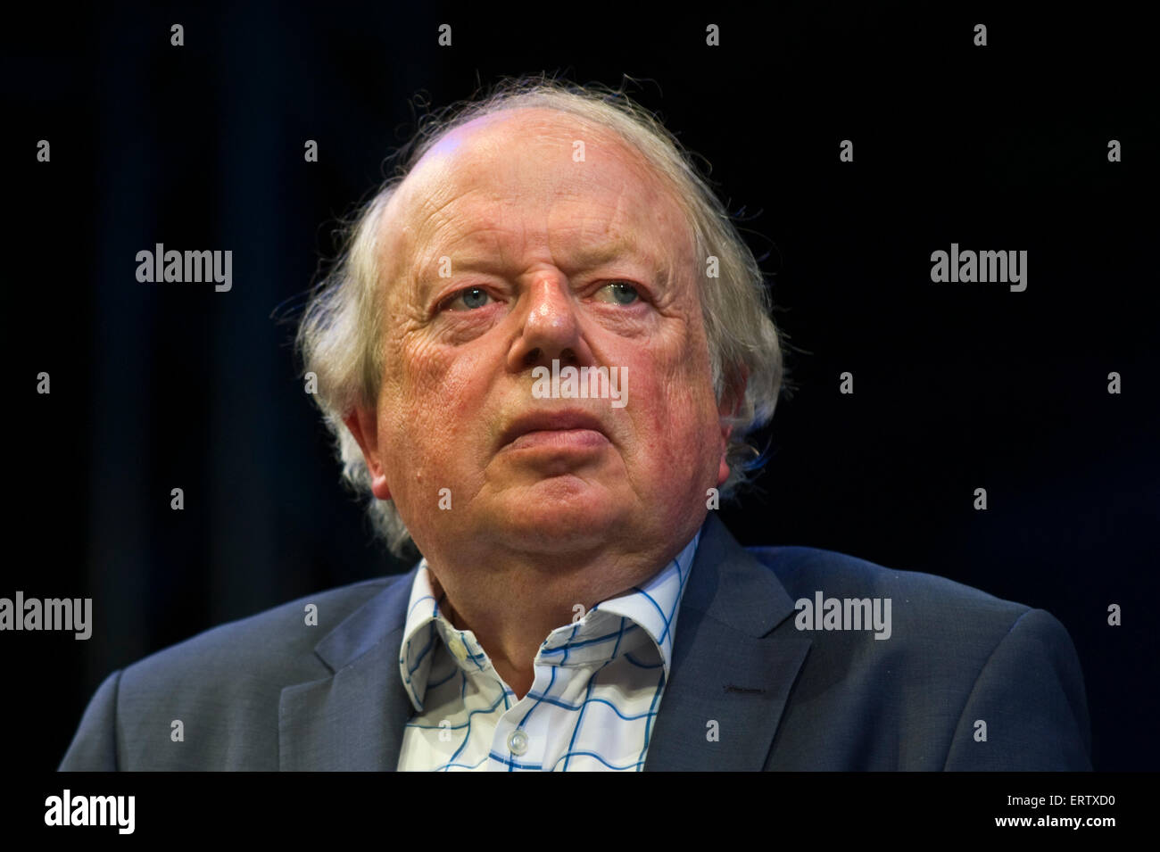 John Sergeant speaking on stage at Hay Festival 2015 Stock Photo - Alamy