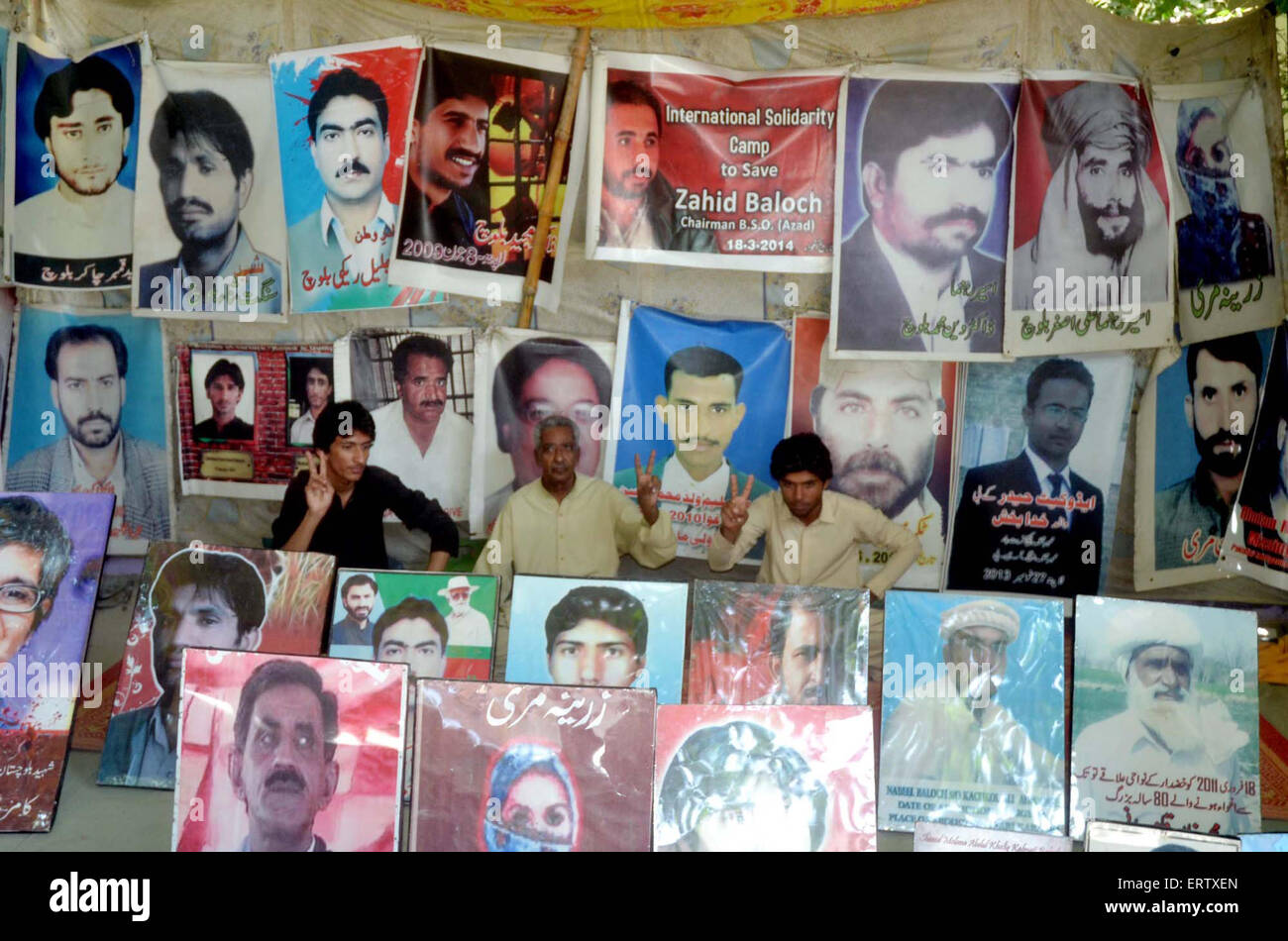 Members of Voice of Baloch Missing Persons are protesting for recovery ...