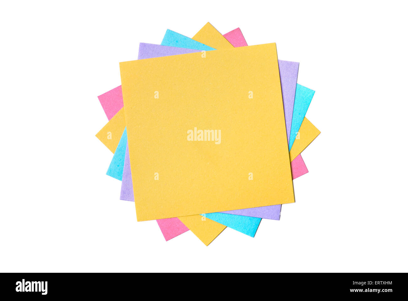 Background from multi colored blank notes Stock Photo - Alamy