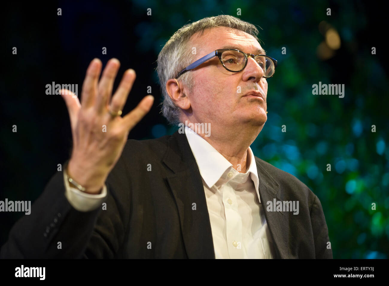 John Gray political philosopher, author and academic speaking on stage ...