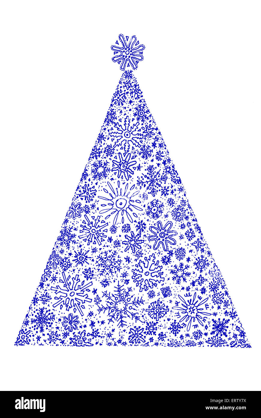 Fir tree drawing on Cut Out Stock Images & Pictures - Alamy