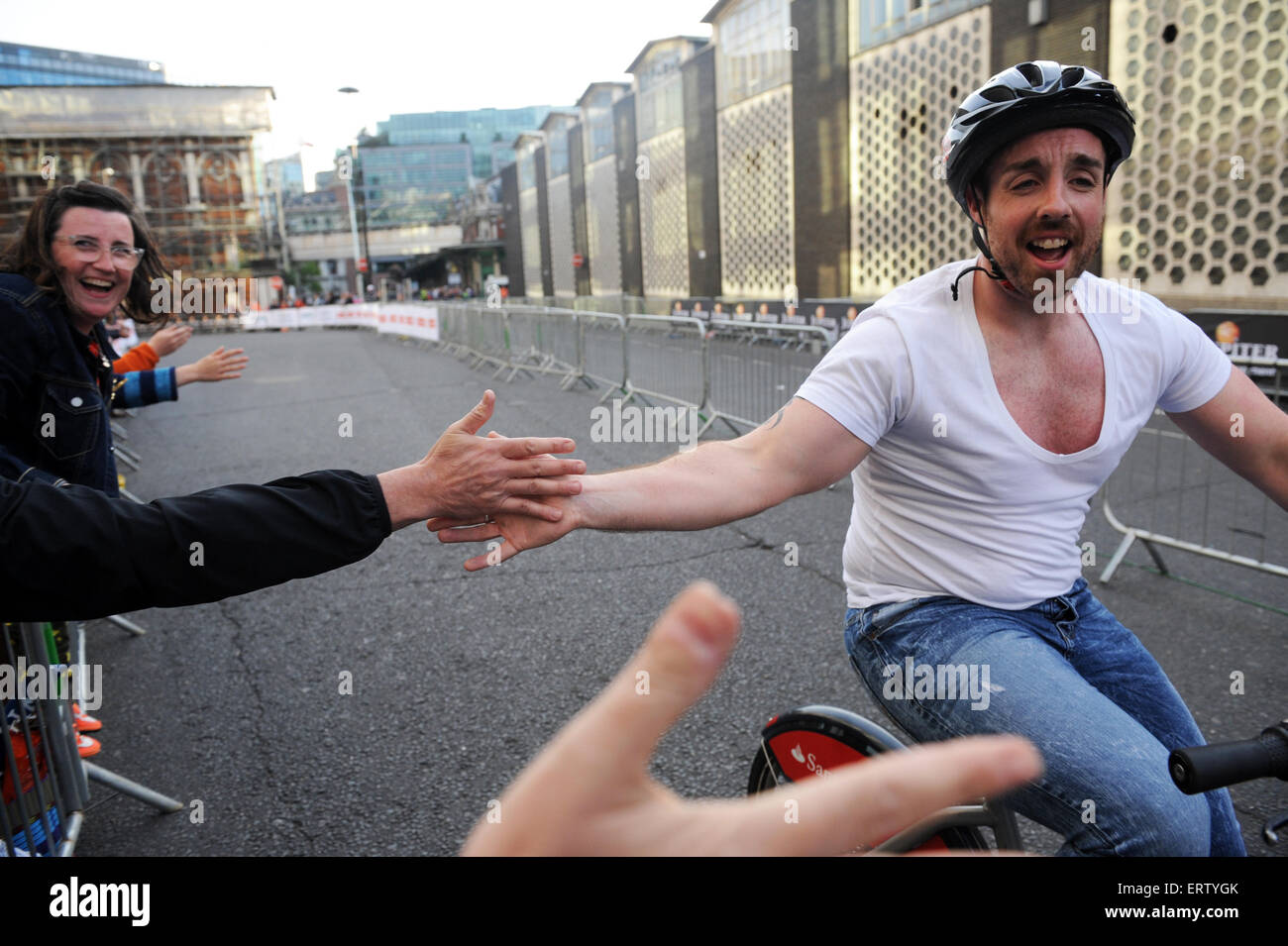 Stevi Richie from X factor cycling in the Jupiter London Nocturne at ...