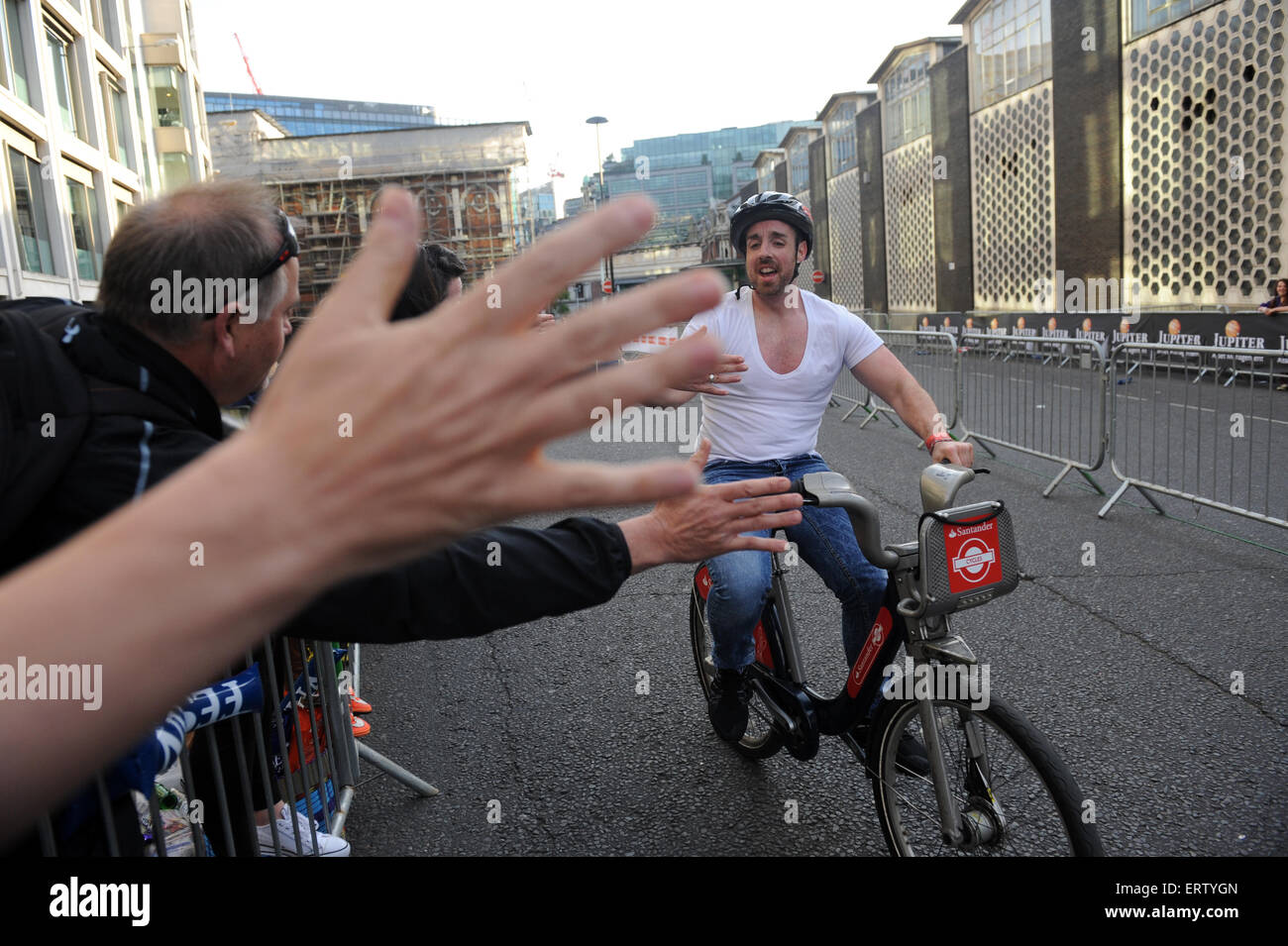 Stevi Richie from X factor cycling in the Jupiter London Nocturne at ...