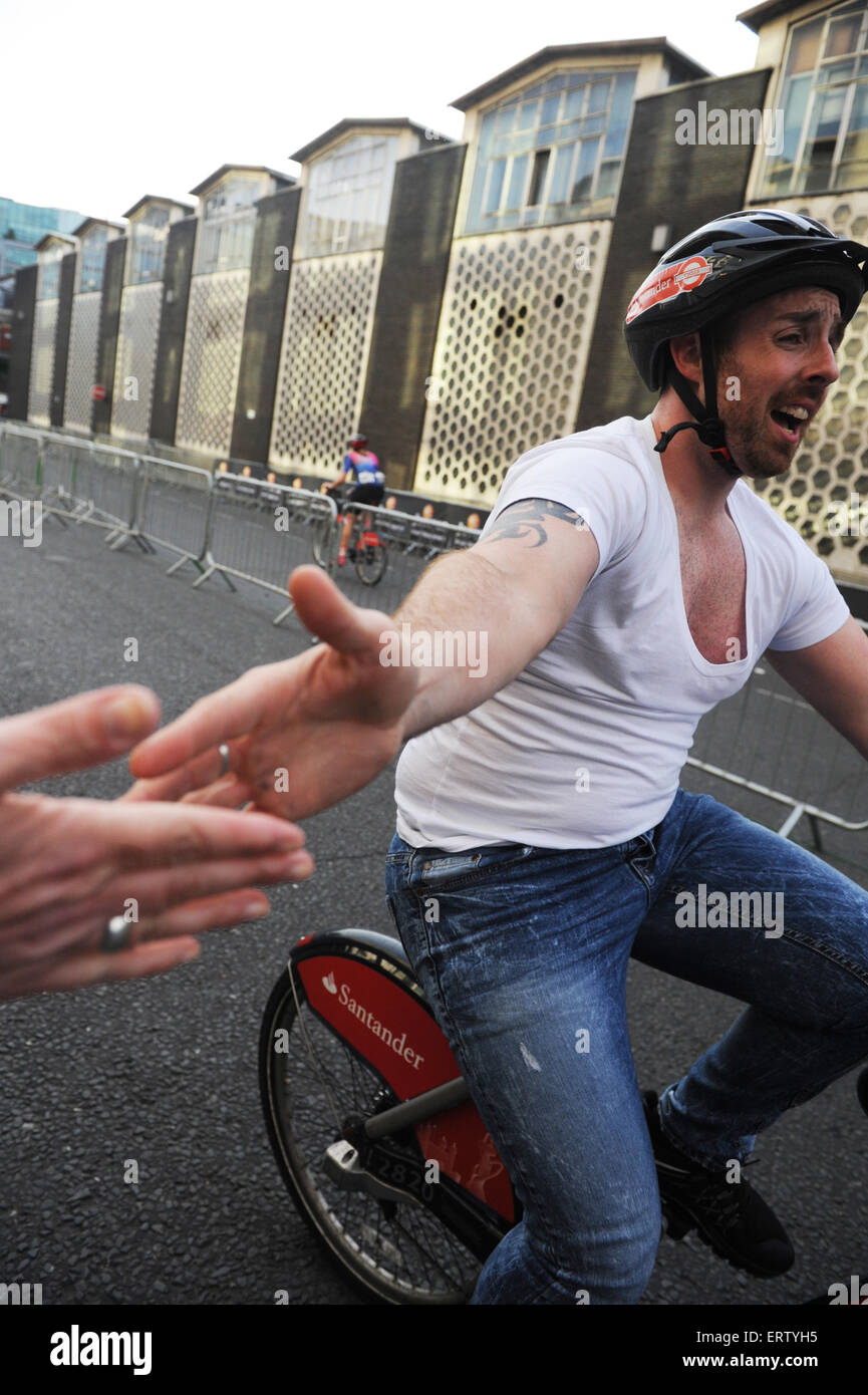 Stevi Richie from X factor cycling in the Jupiter London Nocturne at ...