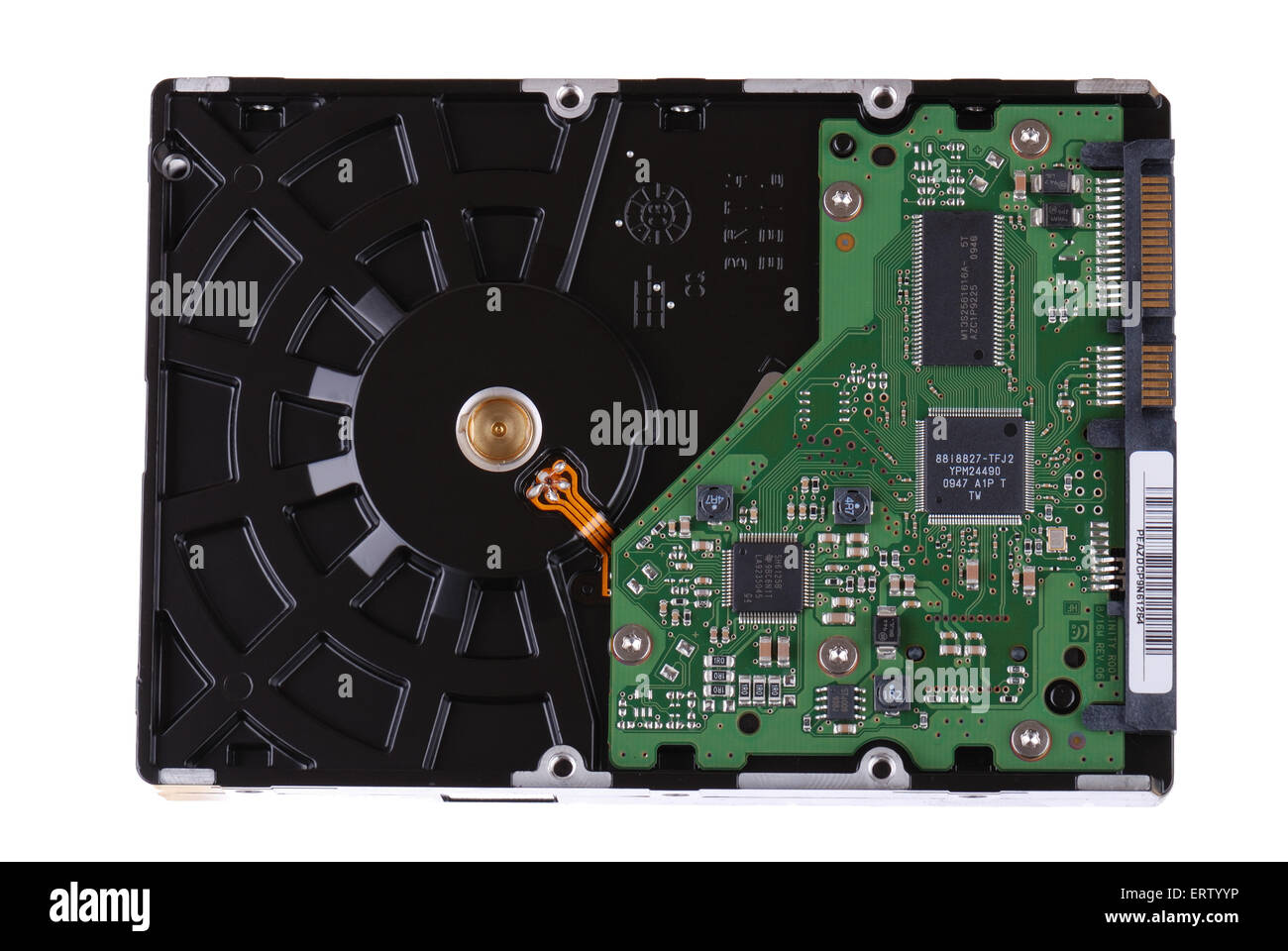 New computer hard disk isolated on white Stock Photo - Alamy