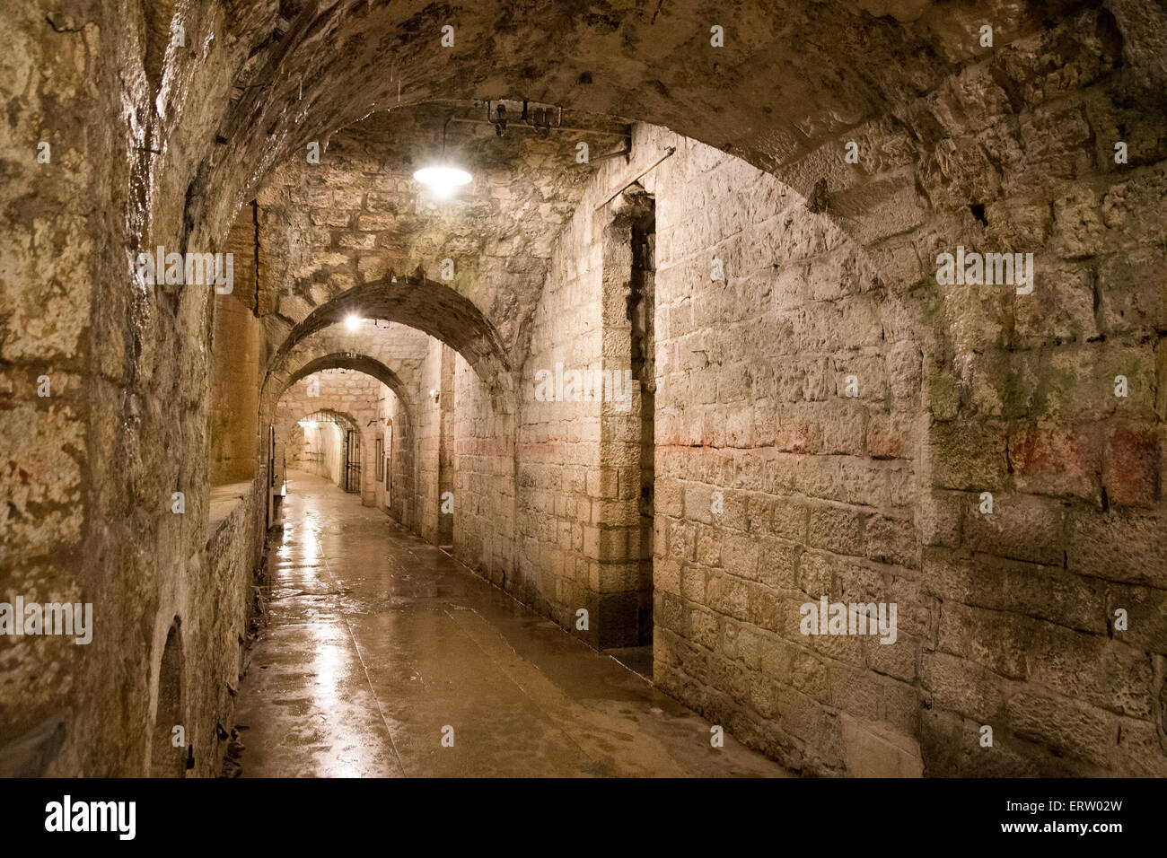 Interior of Fort de Vaux French fortress that saw heavy fighting in the ...