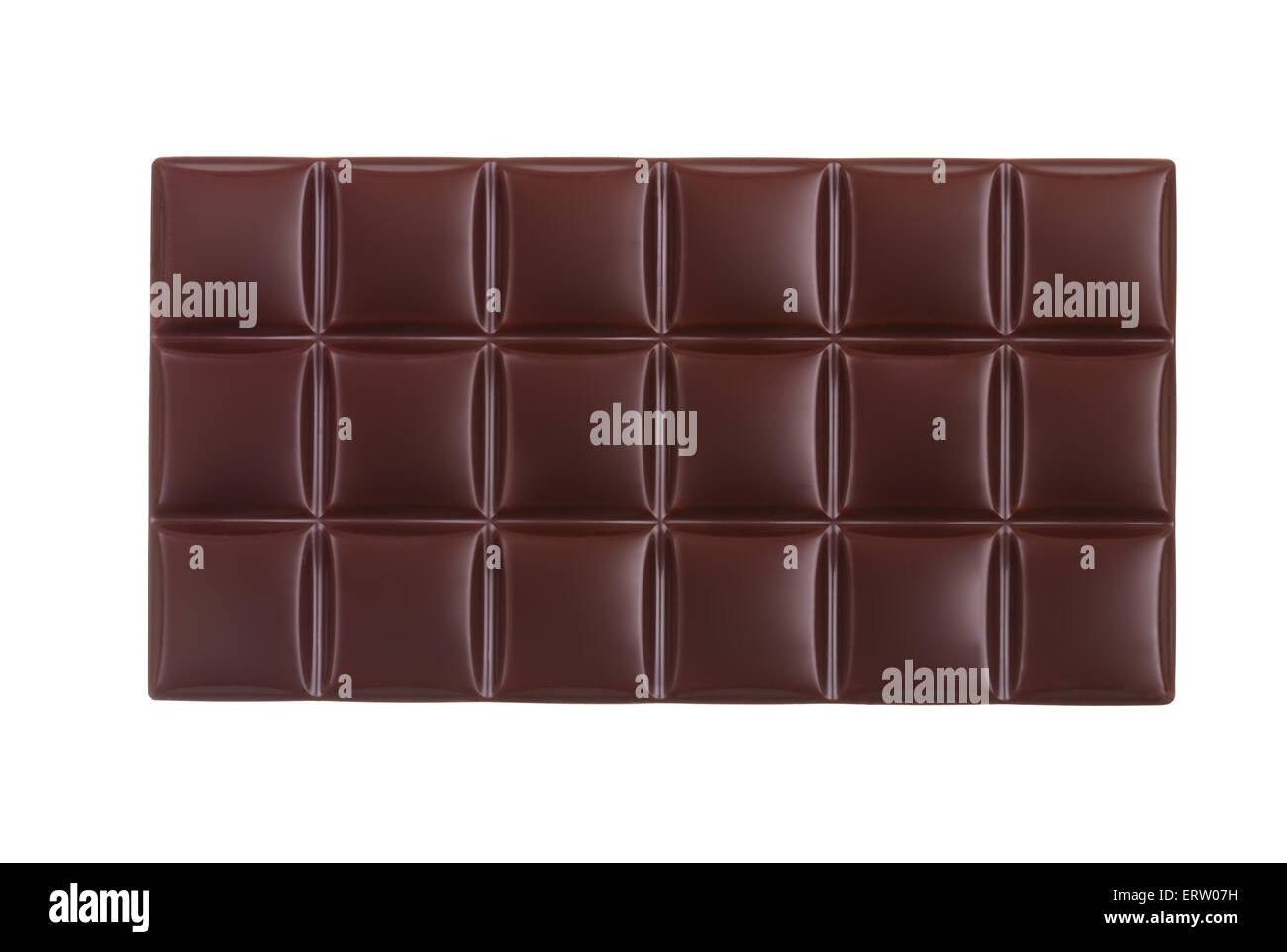 Clean photo of dark chocolate bar isolated on white Stock Photo - Alamy