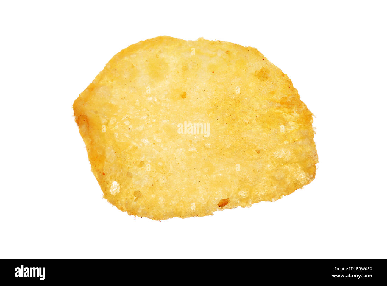 The one piece of chips isolated on white Stock Photo - Alamy