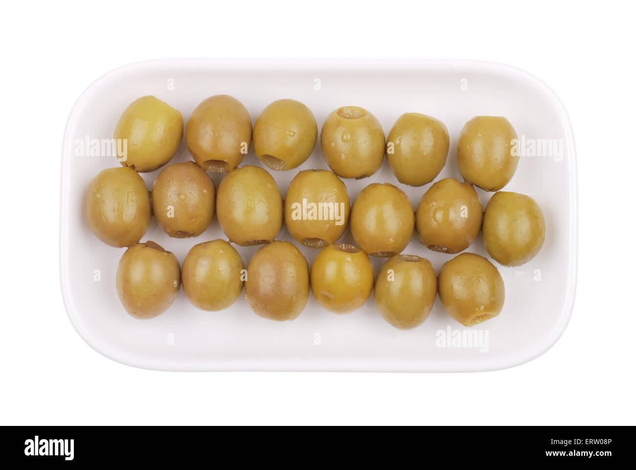 Olives on a plate Cut Out Stock Images & Pictures - Alamy