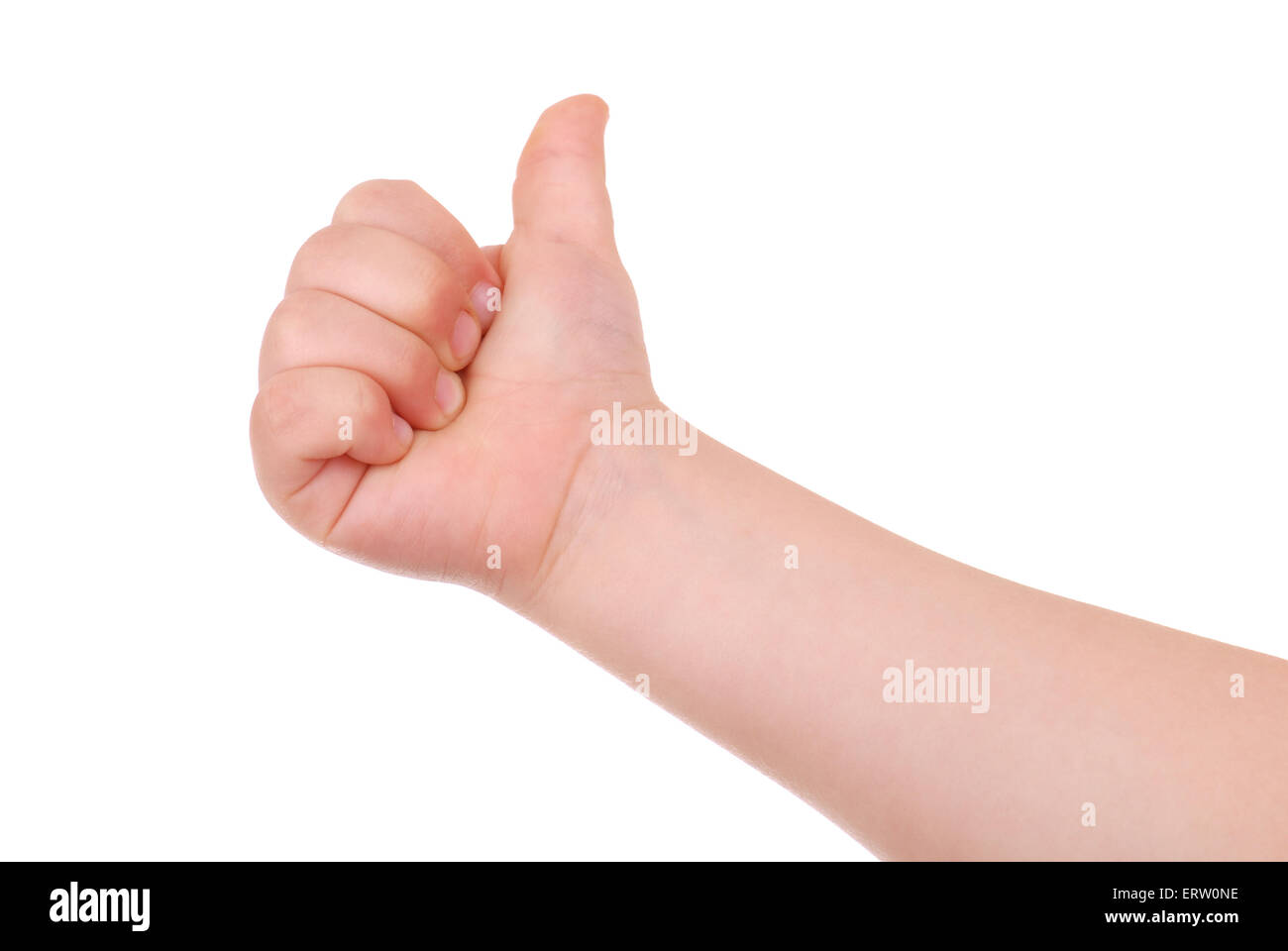 Children's hand isolated on white background Stock Photo - Alamy