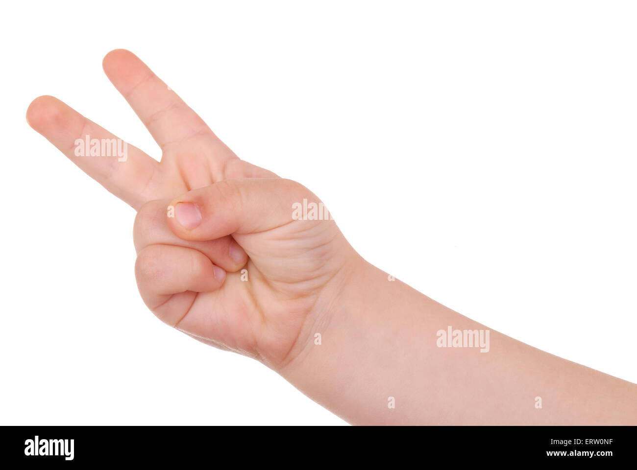 Children's hand isolated on white background Stock Photo - Alamy