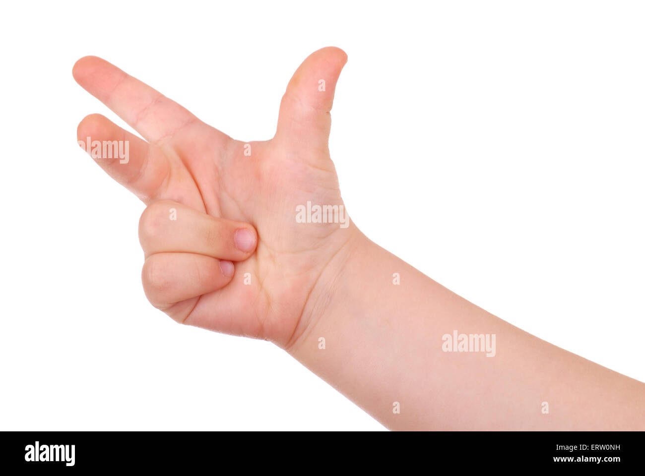 Children's hand isolated on white background Stock Photo - Alamy