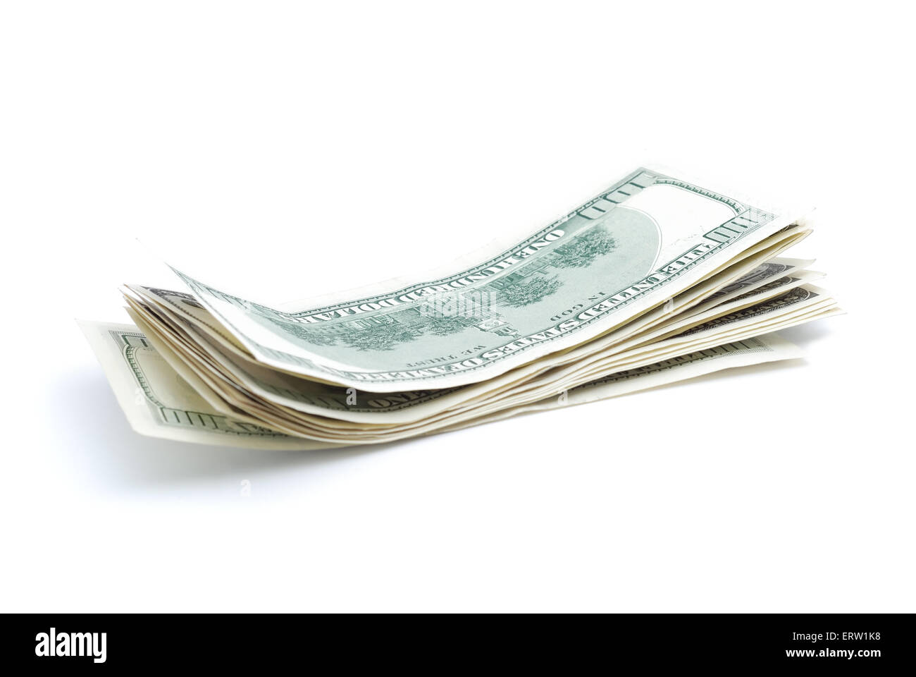 The stack of hundreds american dollars banknote Stock Photo - Alamy
