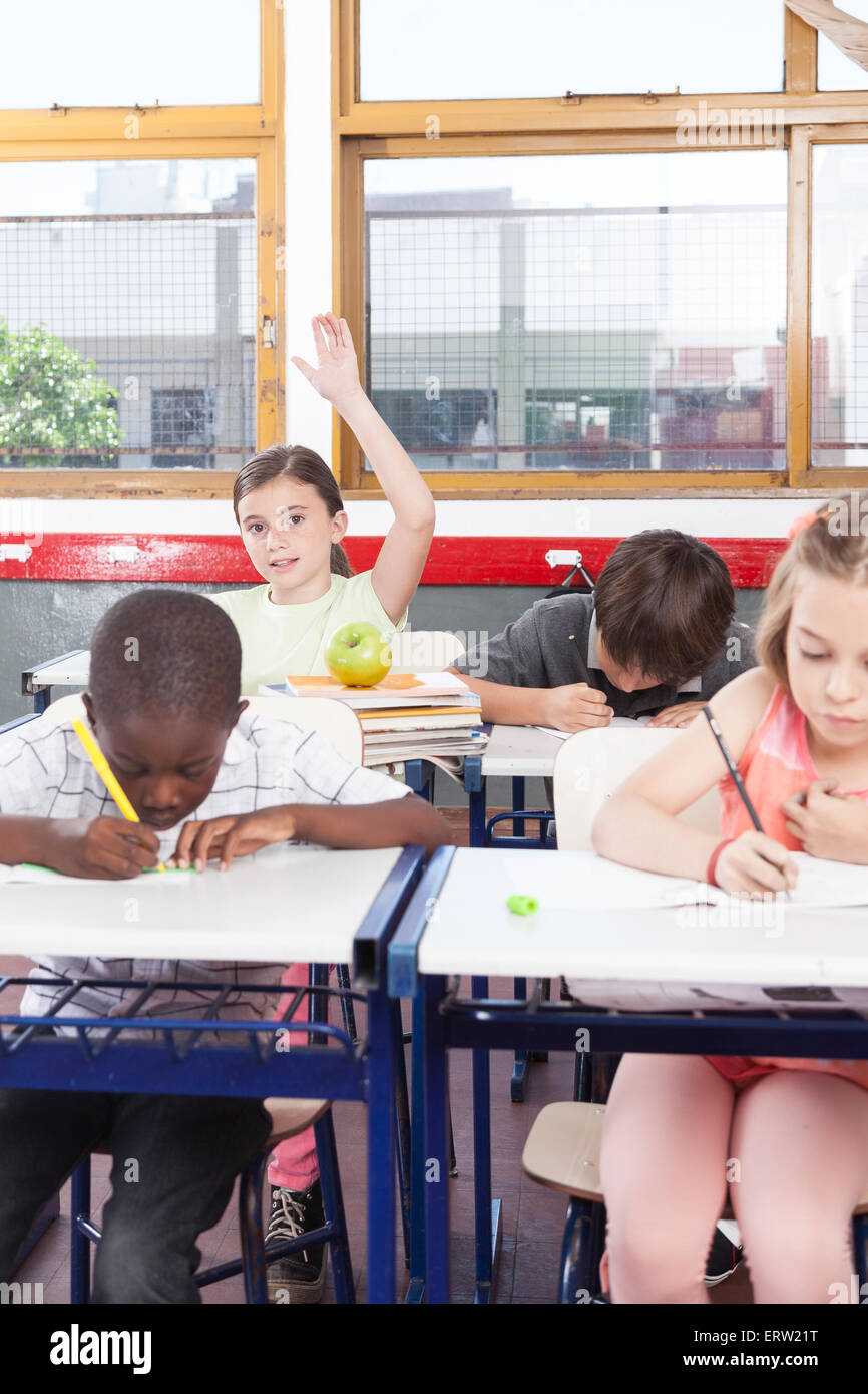 Boys in the class room Stock Photo - Alamy