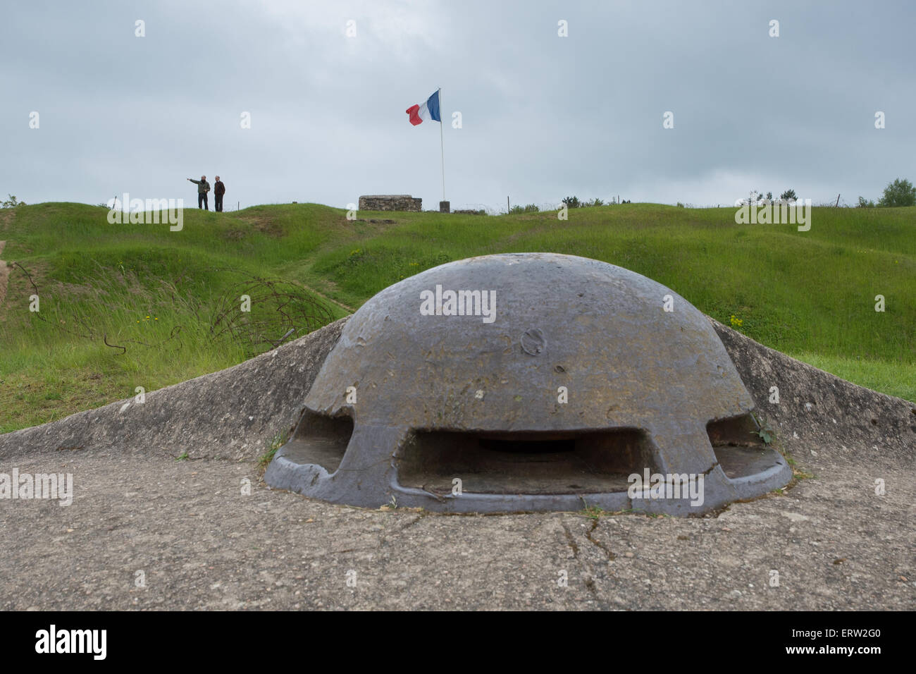 Fort de Vaux machine gun emplacement, Verdun battlefield Stock Photo ...