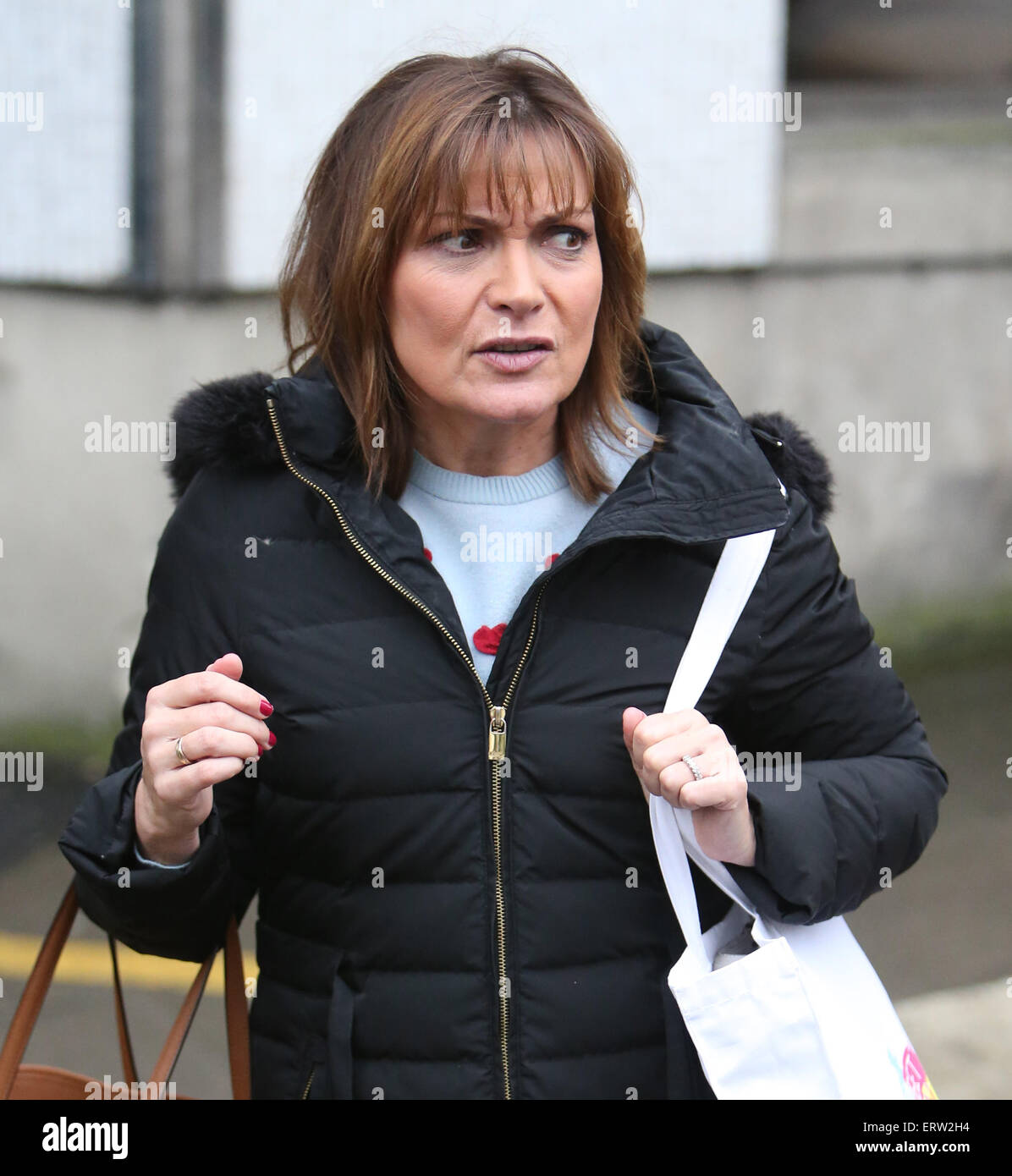 Lorraine Kelly outside ITV Studios Featuring: Lorraine Kelly Where ...