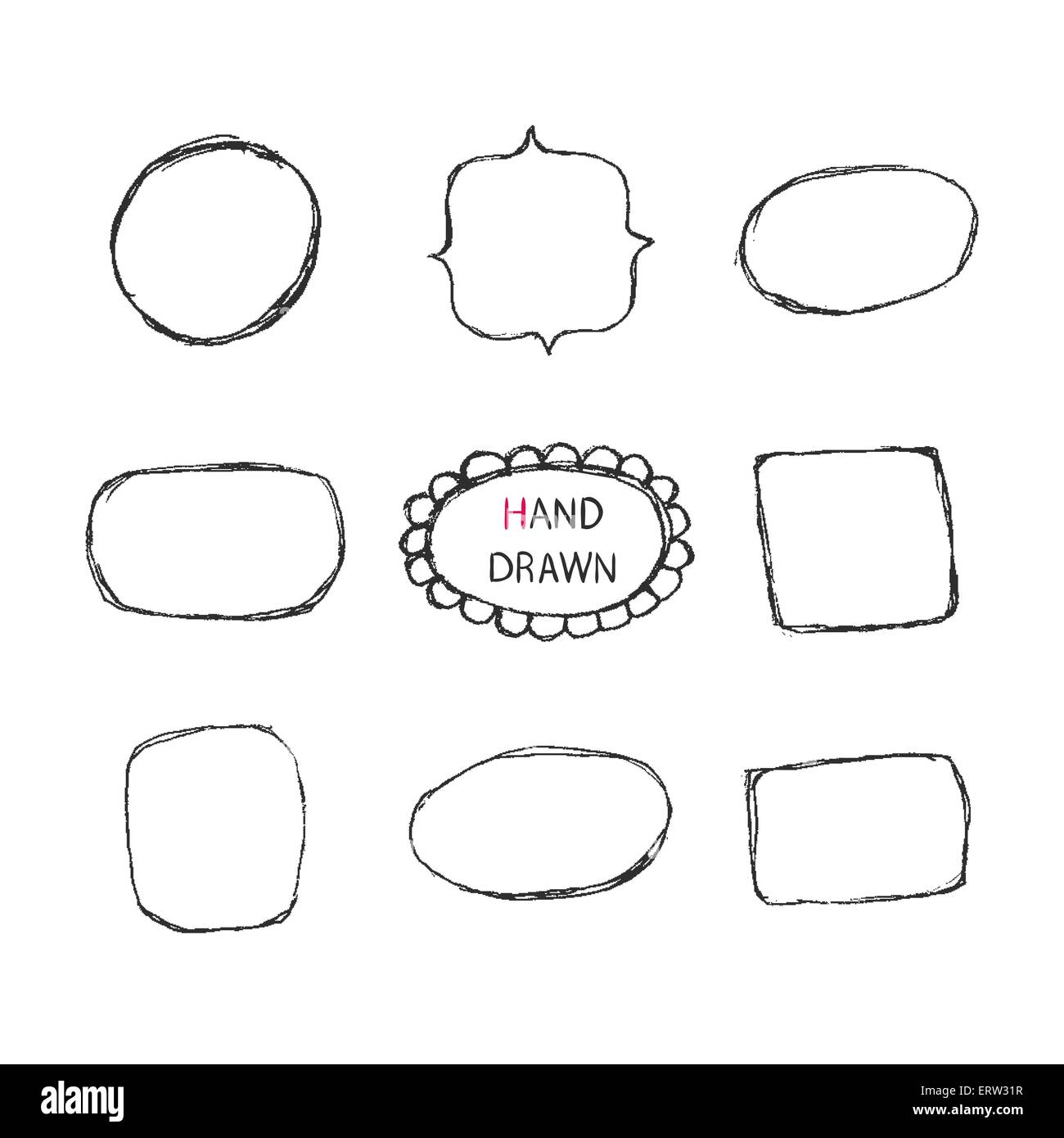 Hand Drawn Frame Stock Vector Image & Art - Alamy