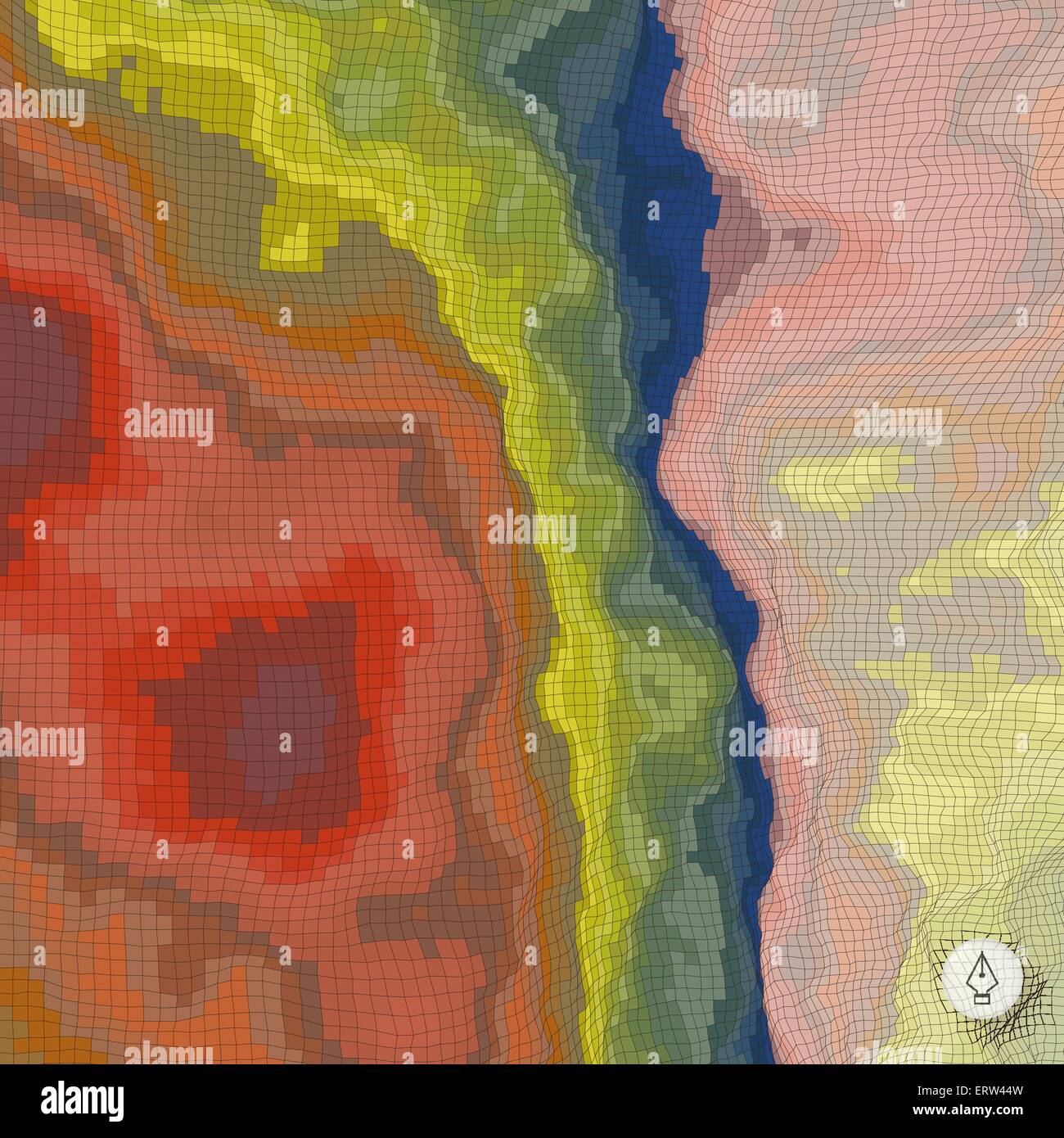 Abstract terrain map background Stock Vector Images - Alamy