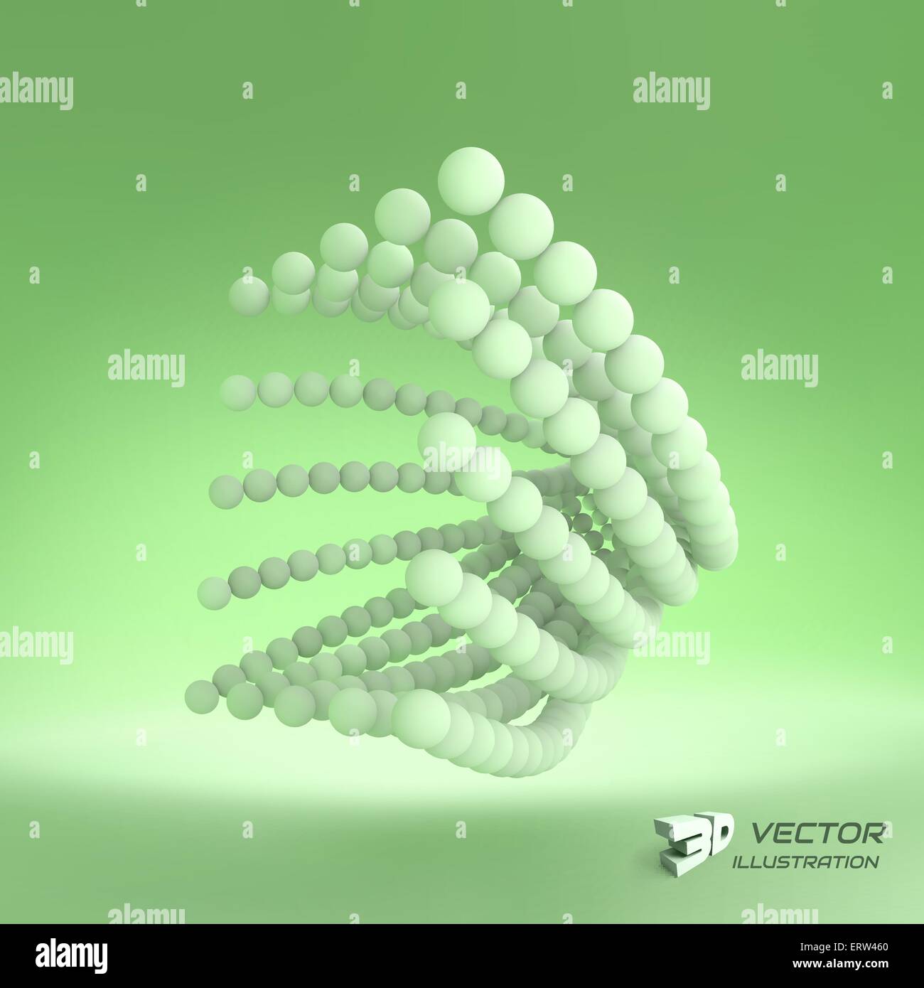 3d abstract spheres composition. Vector illustration Stock Vector Image ...