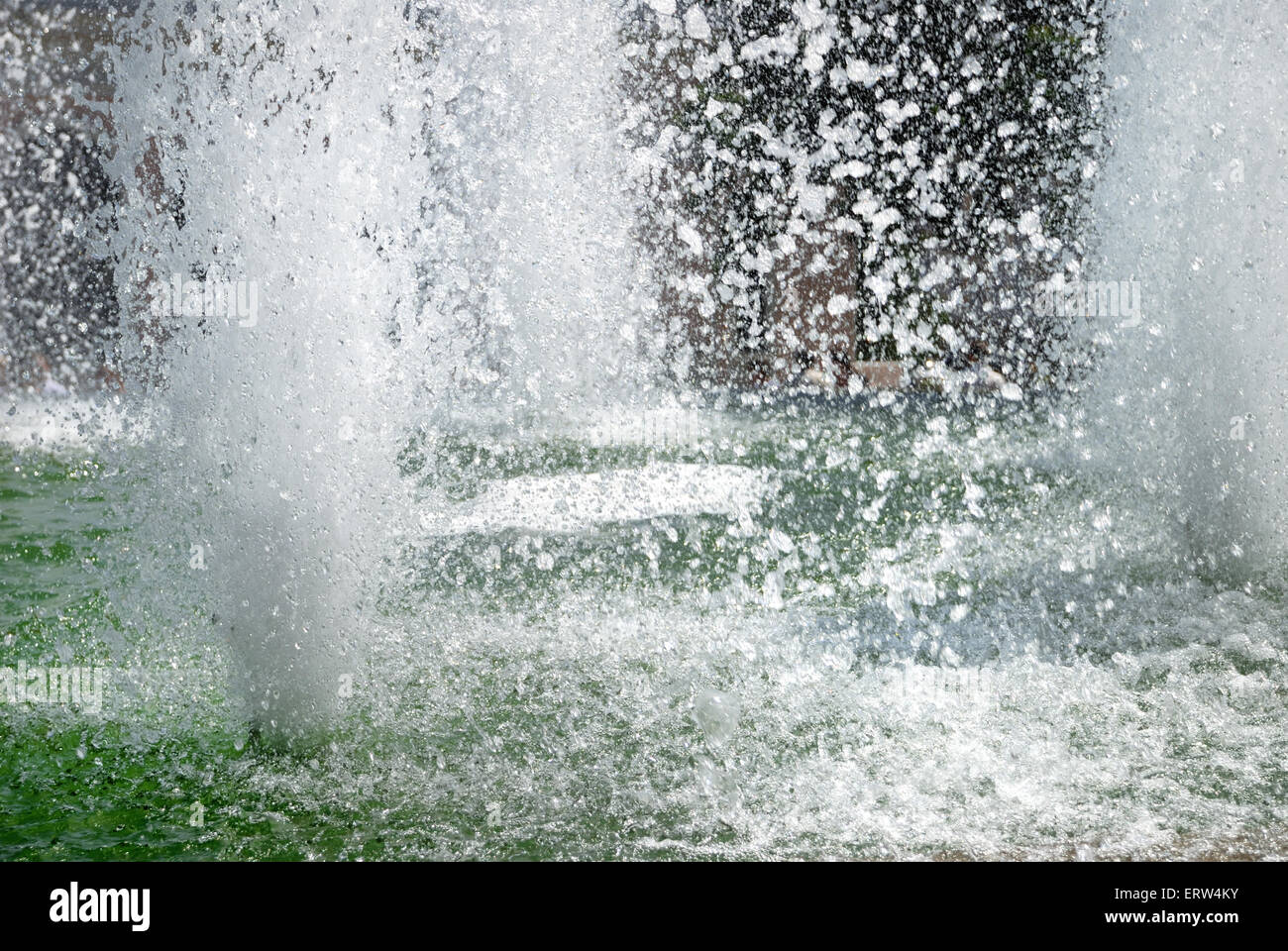 Close up of splashes a fountain stream Stock Photo - Alamy