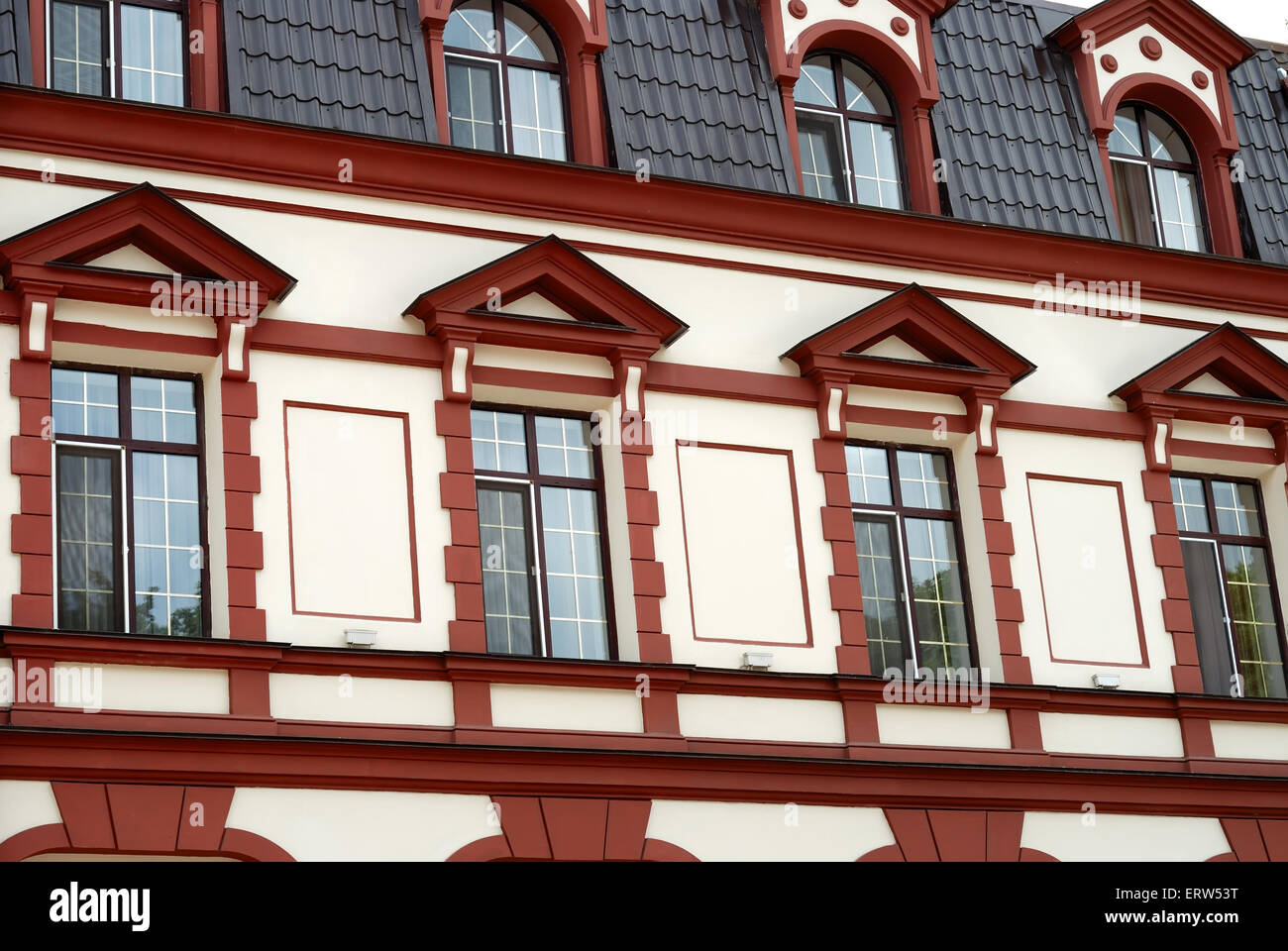 Background from house in european style Stock Photo - Alamy