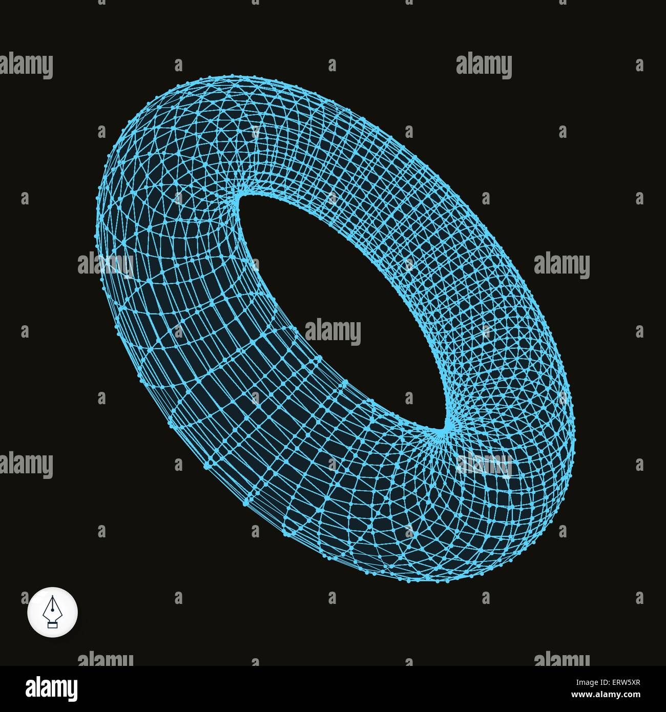 Abstract connection points and lines. Graphic design. 3d vector ...