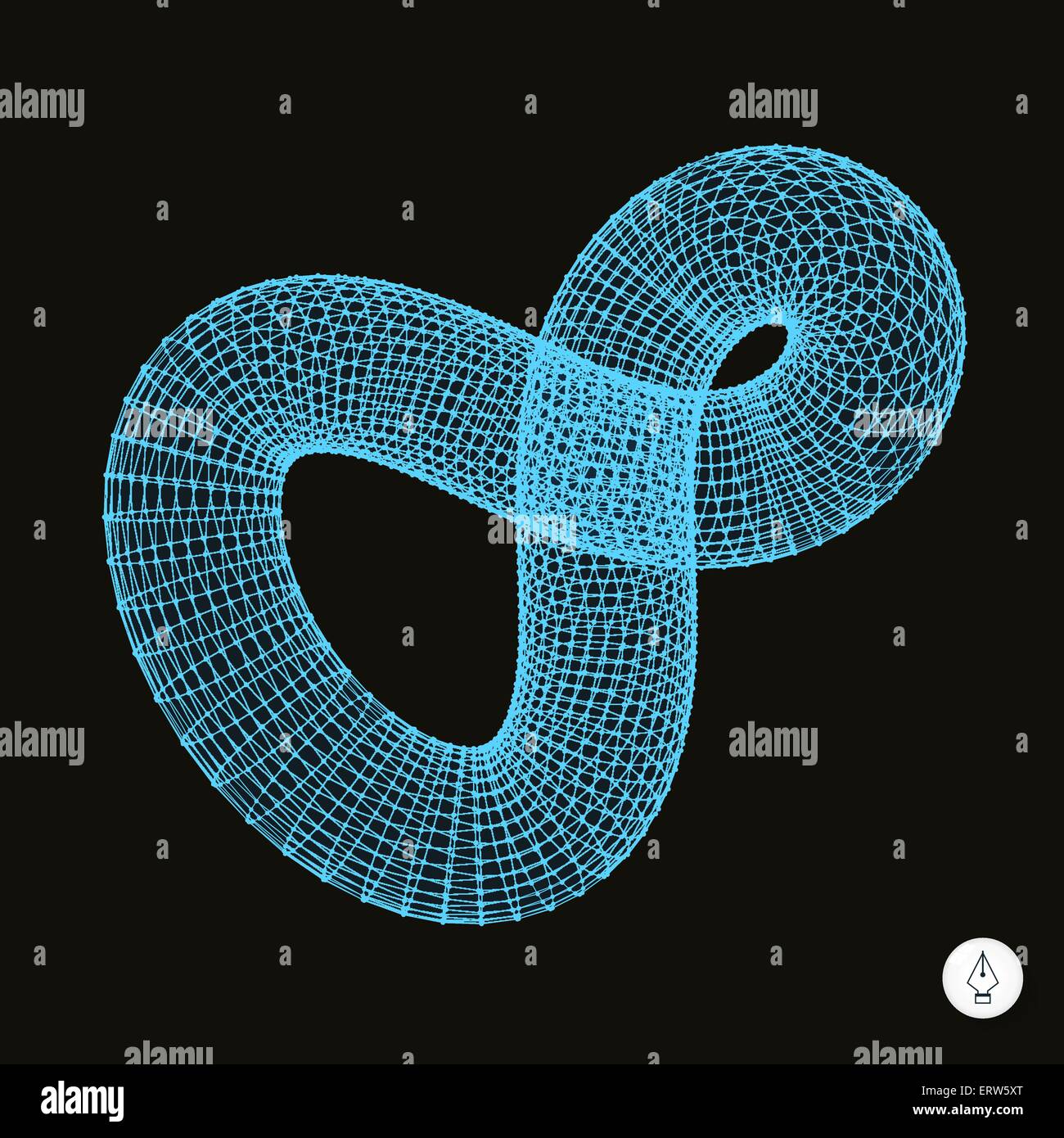Infinity symbol. Abstract 3d design element, emblem, icon. Vector ...