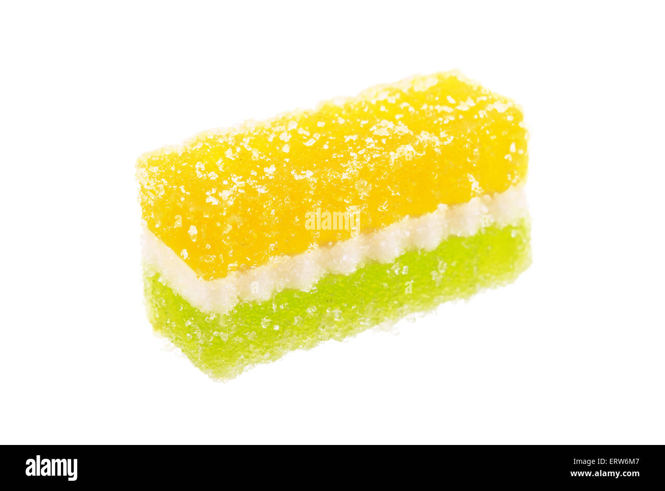 Fruit candy slices on the isolated white Stock Photo - Alamy