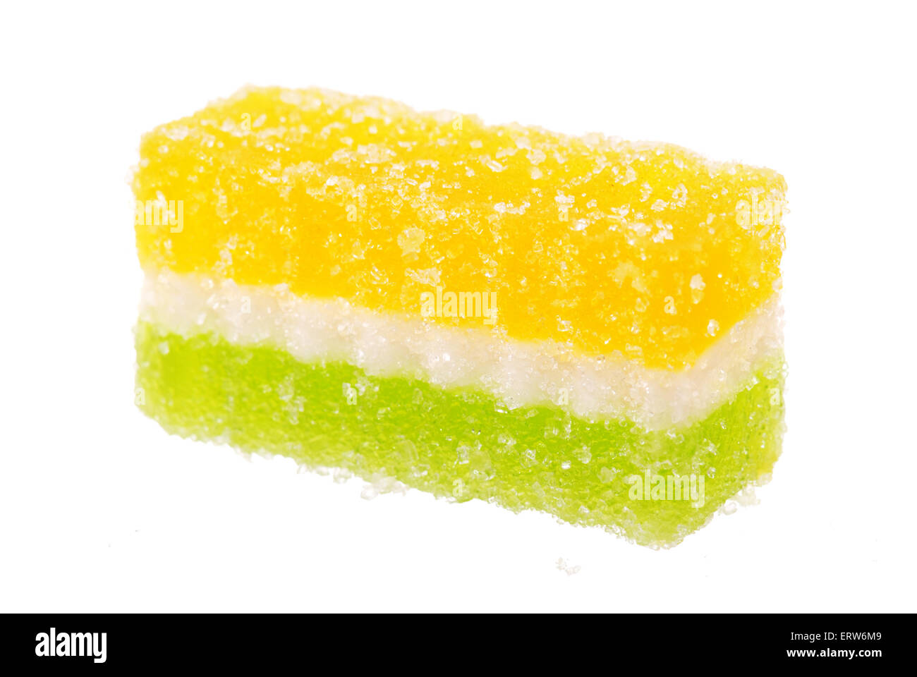 Fruit candy slices on the isolated white Stock Photo - Alamy