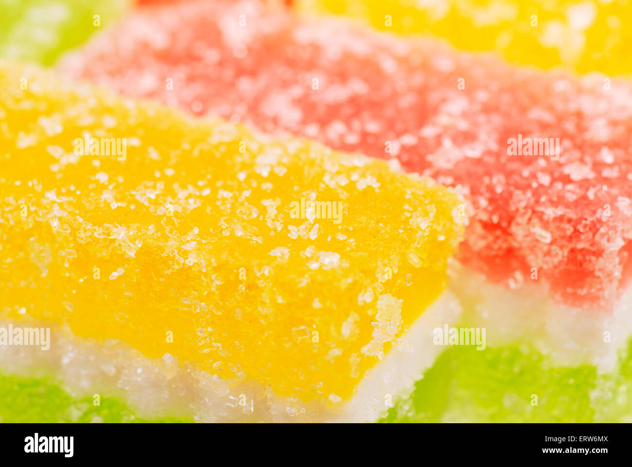 Fruit candy slices on the isolated white Stock Photo - Alamy