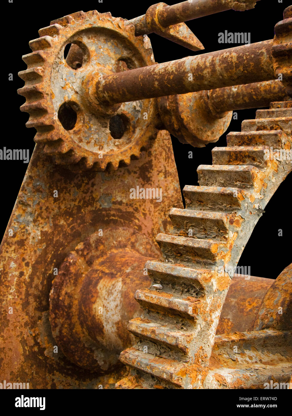 old gear covered with rust Stock Photo - Alamy