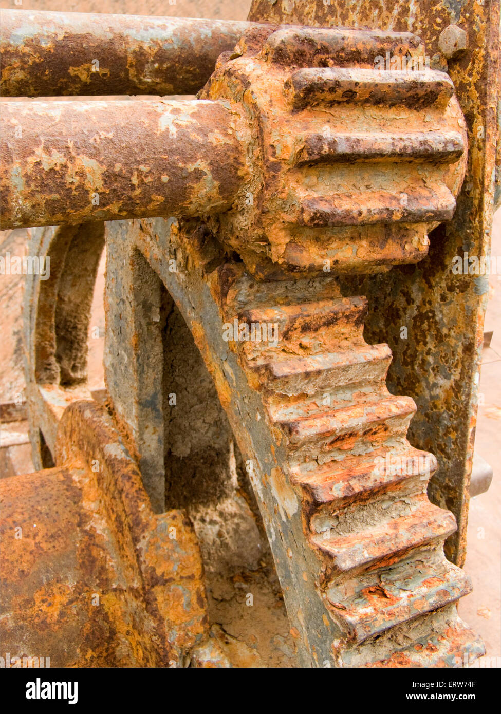 old gear covered with rust Stock Photo - Alamy