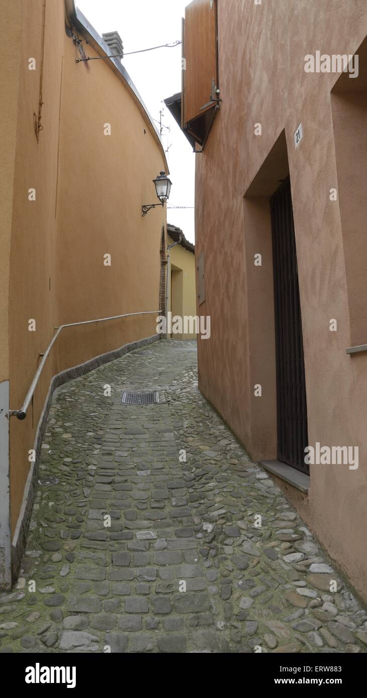 Small urban street Stock Photo - Alamy