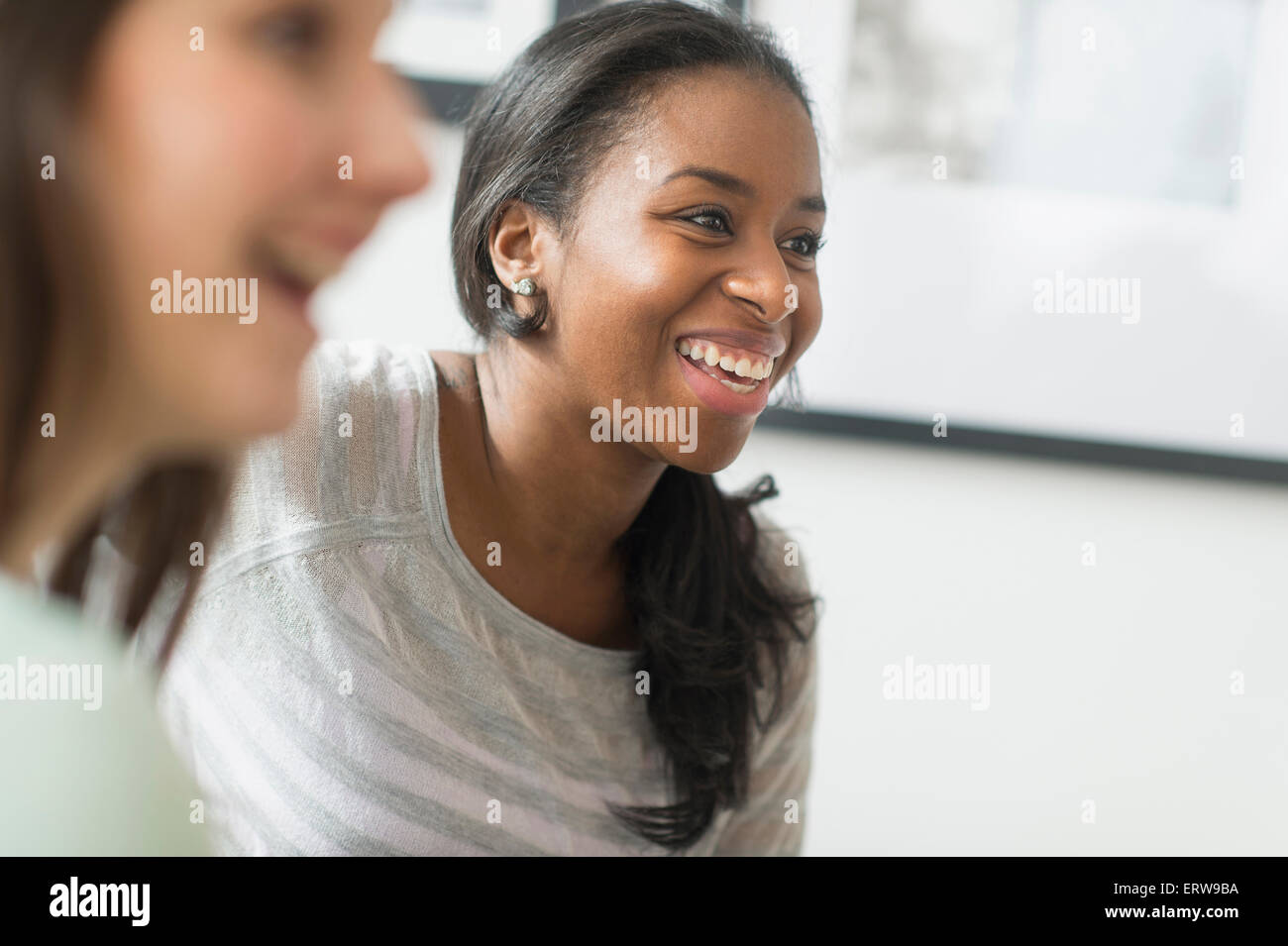 Laughing women close up hi-res stock photography and images - Alamy