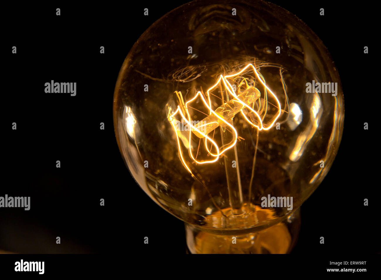 Decorative antique edison style filament light bulb Stock Photo - Alamy