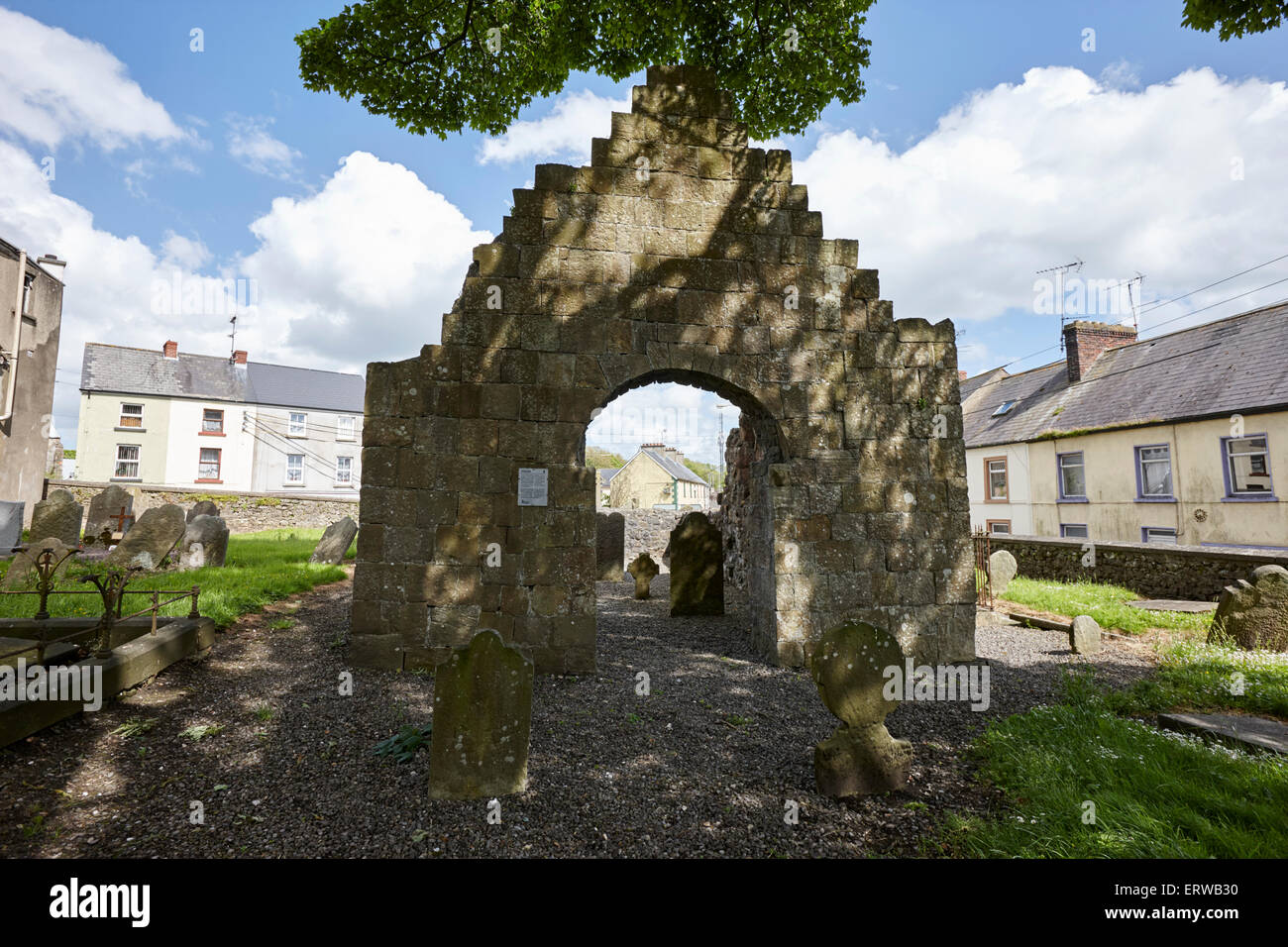old abbey ruins Clones county monaghan republic of ireland Stock Photo ...