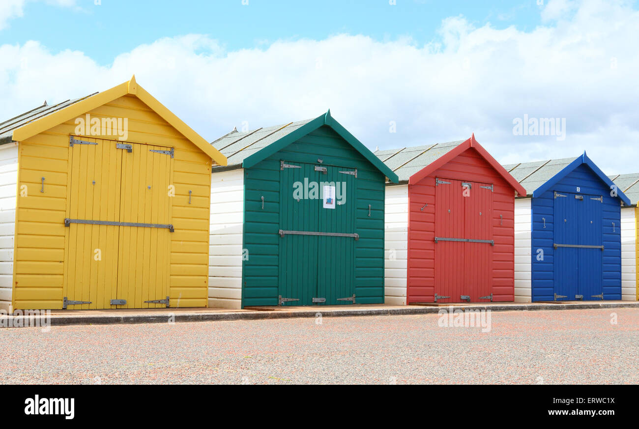Devon, UK. 7th June, 2015. Summer sunshine in the Devon seaside resort ...