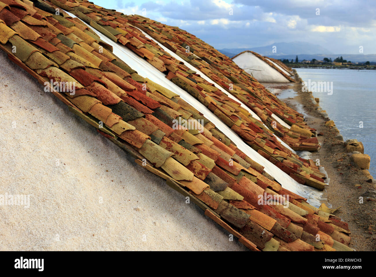 Salt Production in Sicily, Italy Stock Photo - Alamy