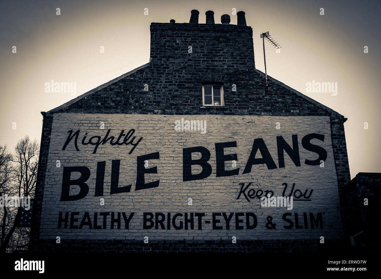 Iconic Bile Beans Sign York Stock Photo - Alamy