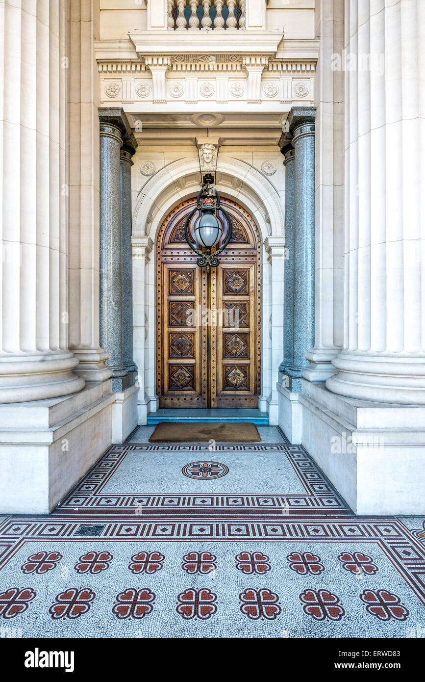 Parliament House in Melbourne, the seat of the Parliament of Victoria ...