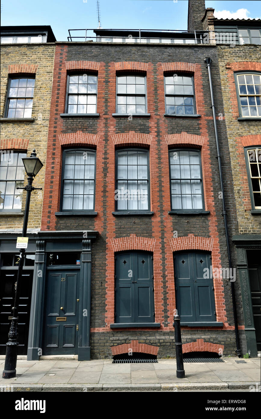 Early Georgian house in Fournier Street, Spitalfields, London Borough ...
