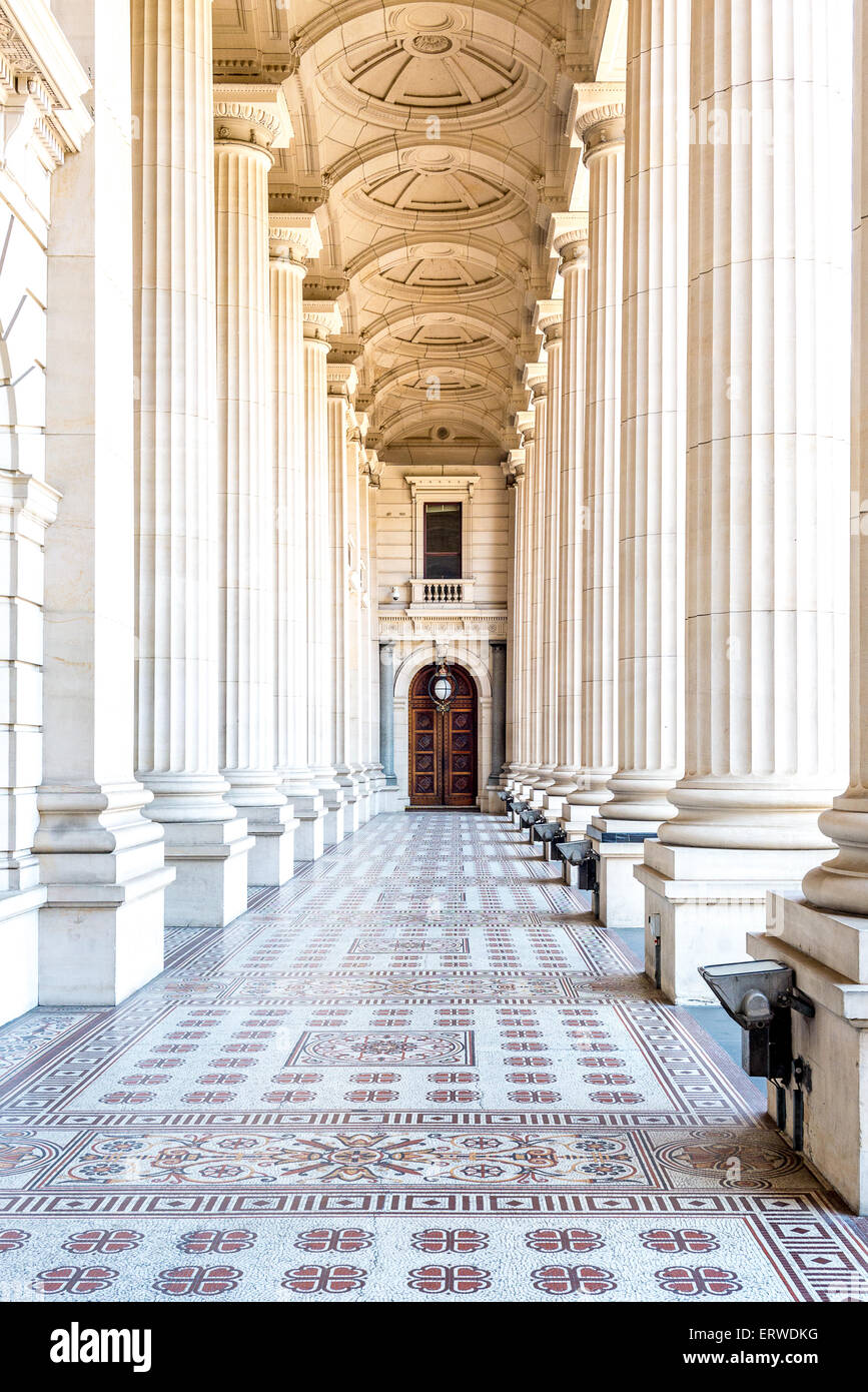 Parliament House in Melbourne, the seat of the Parliament of Victoria ...