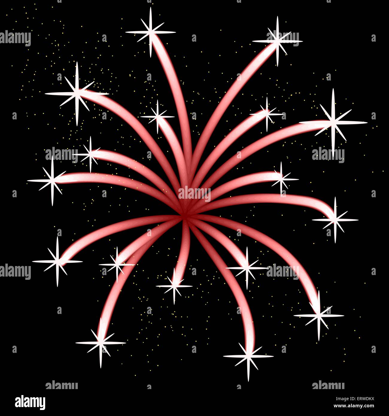 Firework white burst stars cartoon bomb fire hi-res stock photography ...